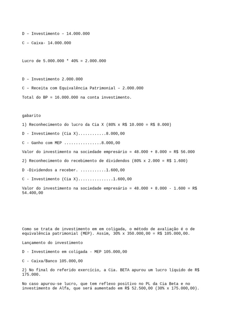 Gabarito Aula 002 | PDF