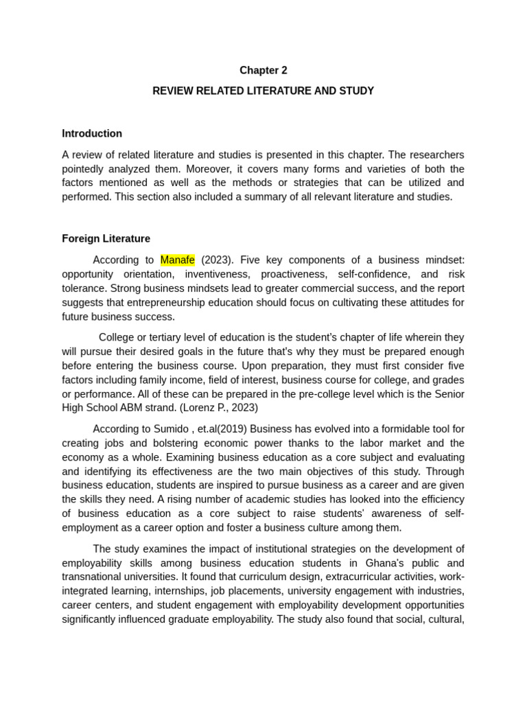 Review Related Literature and Study | PDF