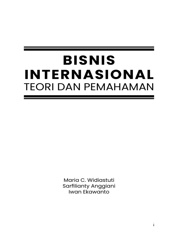 Buku (Bisnis Internasional Teori Dan Pemahaman) | PDF