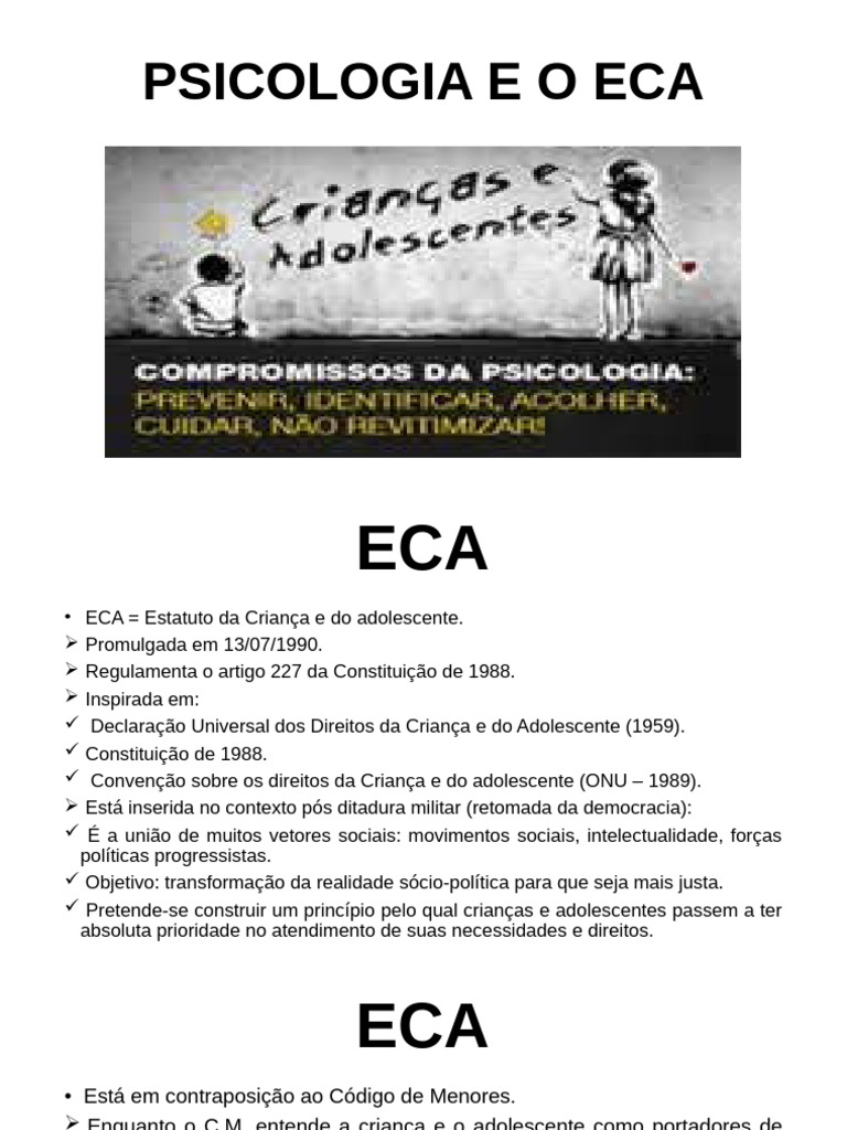 Psicologia e o Eca | PDF
