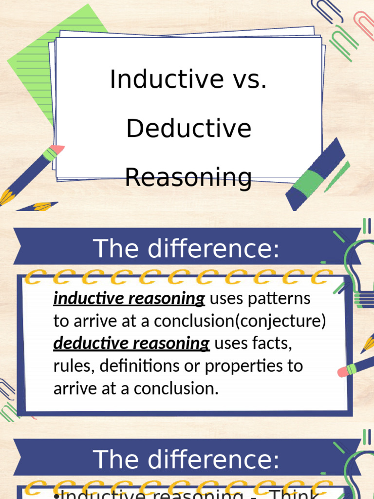 Inductive and Deductive | PDF