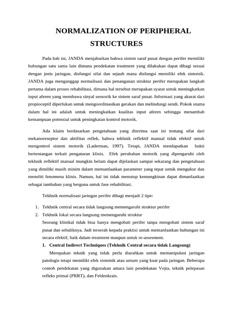 Chapter 9 Normalization of Peripheral Structures | PDF | Physiology ...