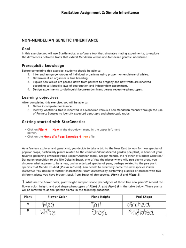 2.Non-Mendelian Genetic Inheritance 3 | PDF