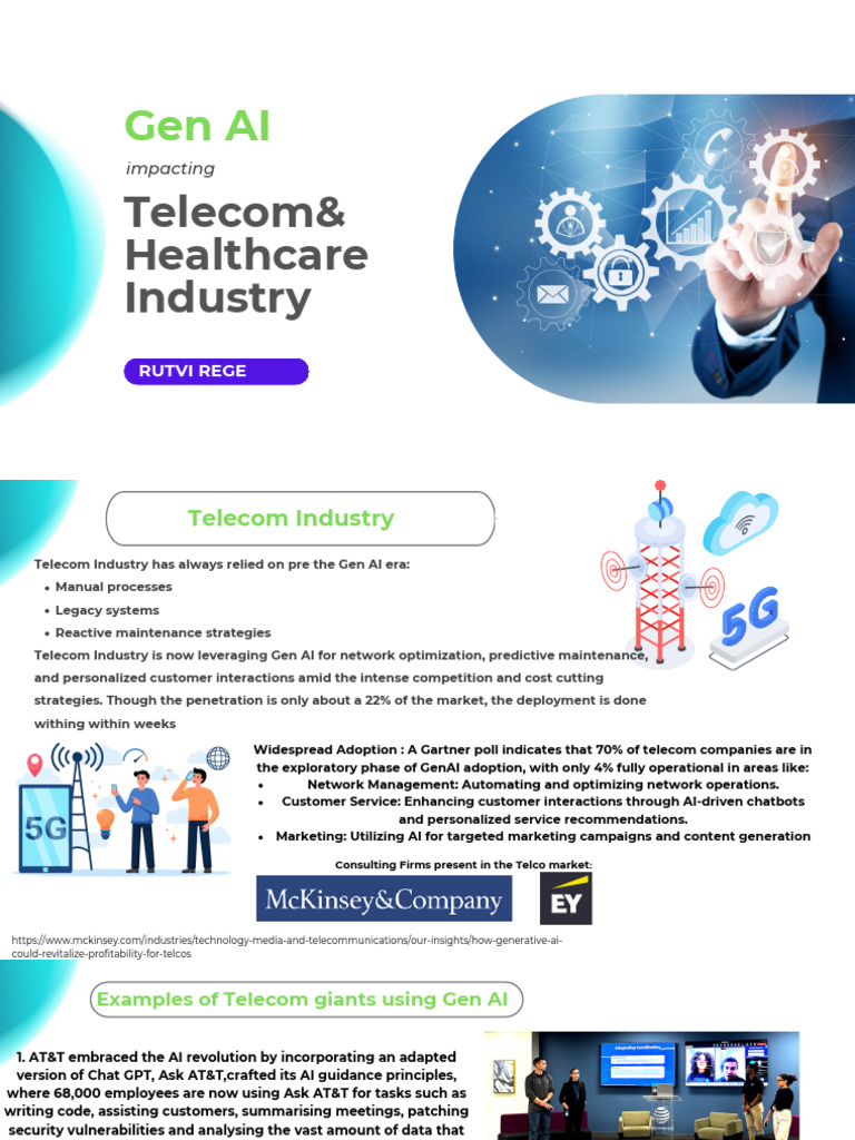 Gen AI in Healthcare and Telecom | PDF