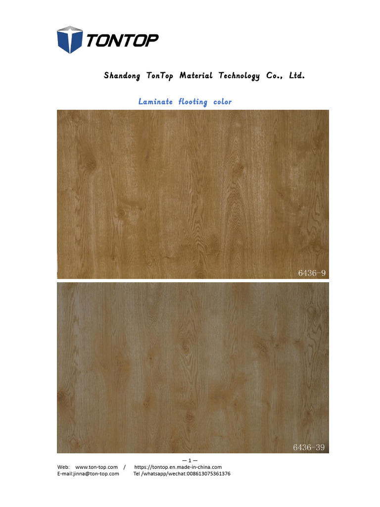 Laminate Flooring Color-Jinna | PDF