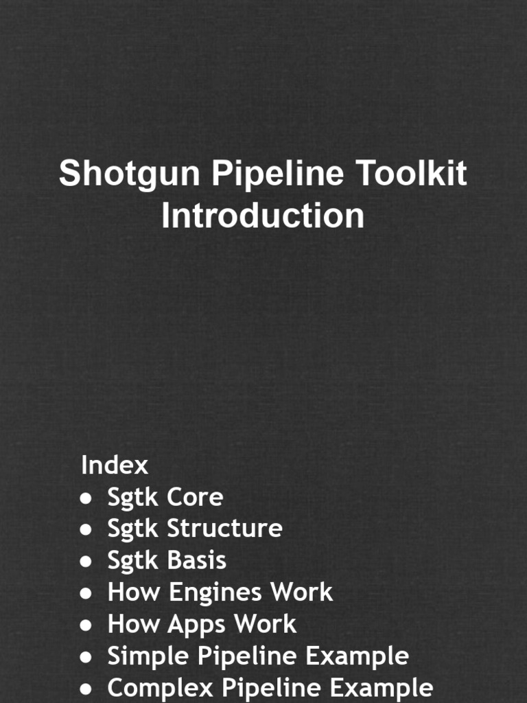 Shotgrid Pipeline Toolkit Introduction Pdf 