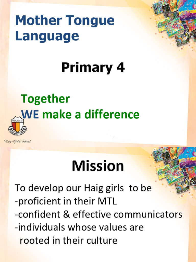 2022 P4 MT Curriculum Brieifing Full Slides | PDF | Vocabulary | Learning