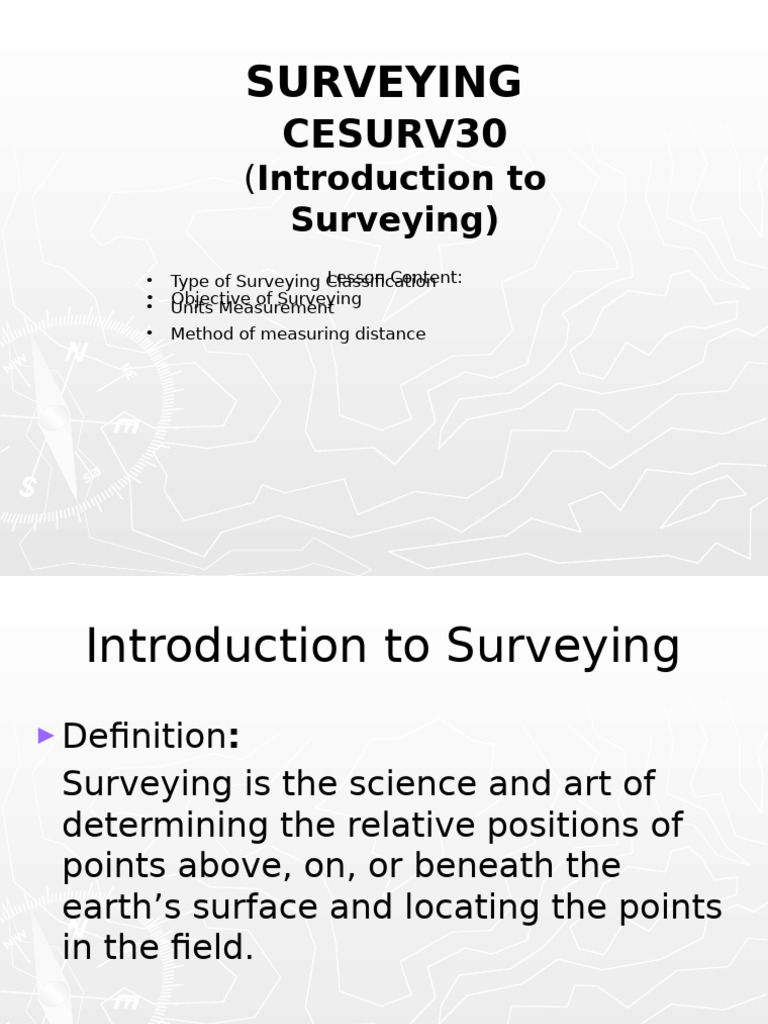 Chapter 1_ Introduction to Surveying | PDF