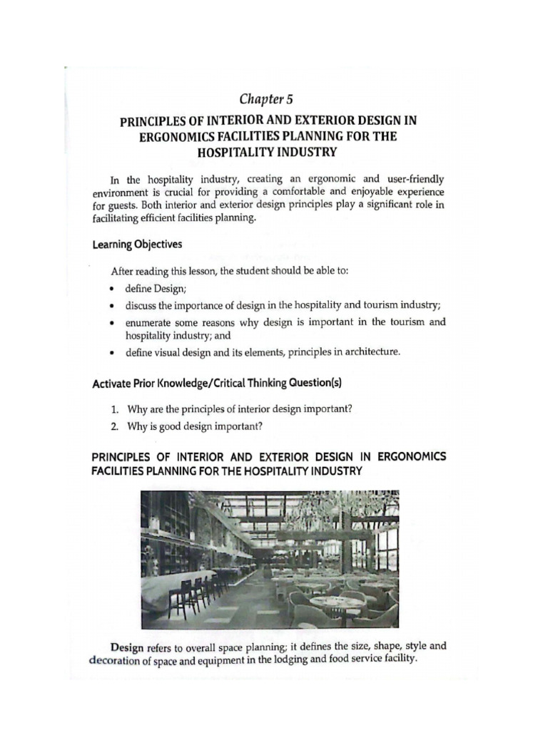 Module 5 Principles of Interior and Exterior Design in Ergonomics ...