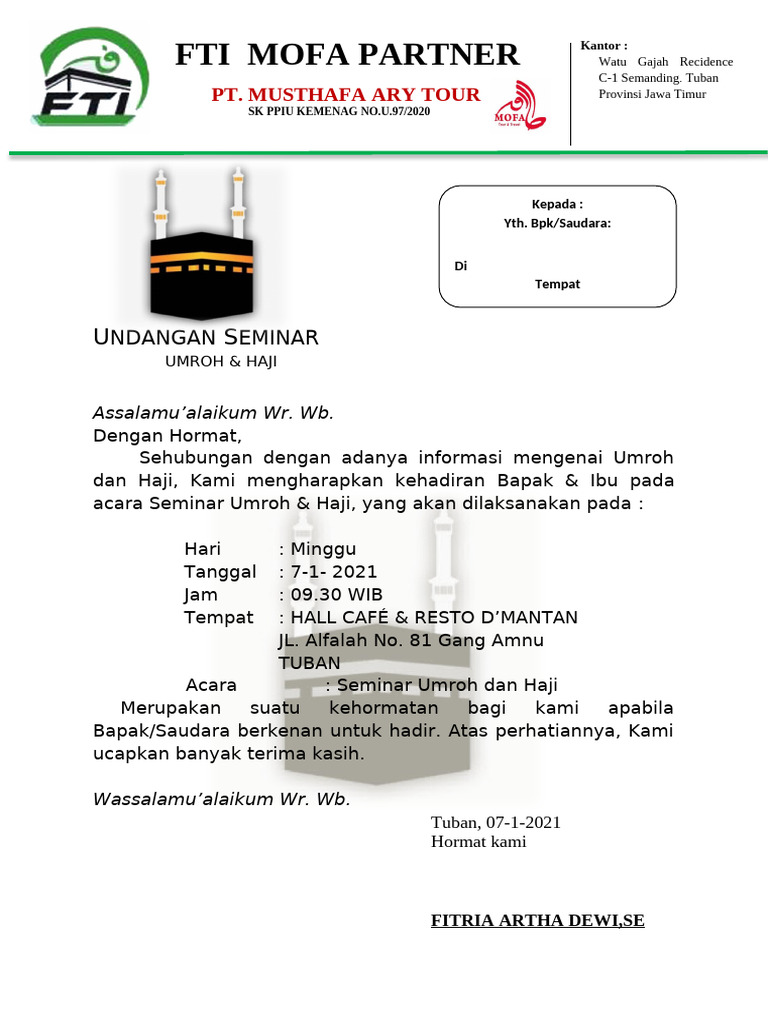 Undangan Seminar | PDF