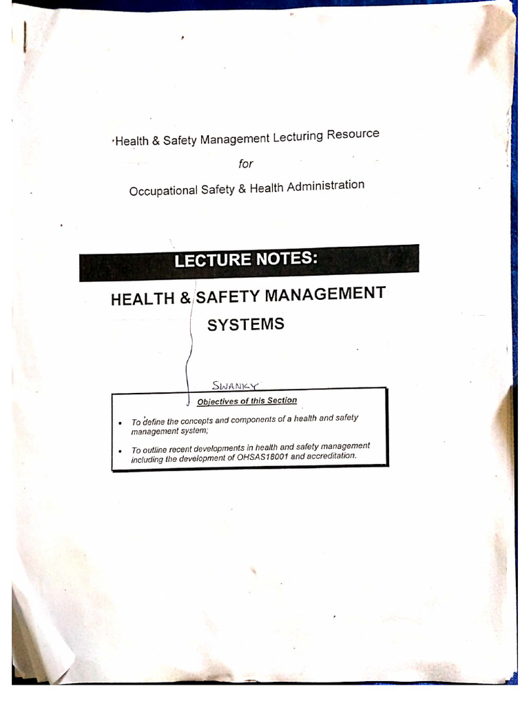 HSE Handout | PDF