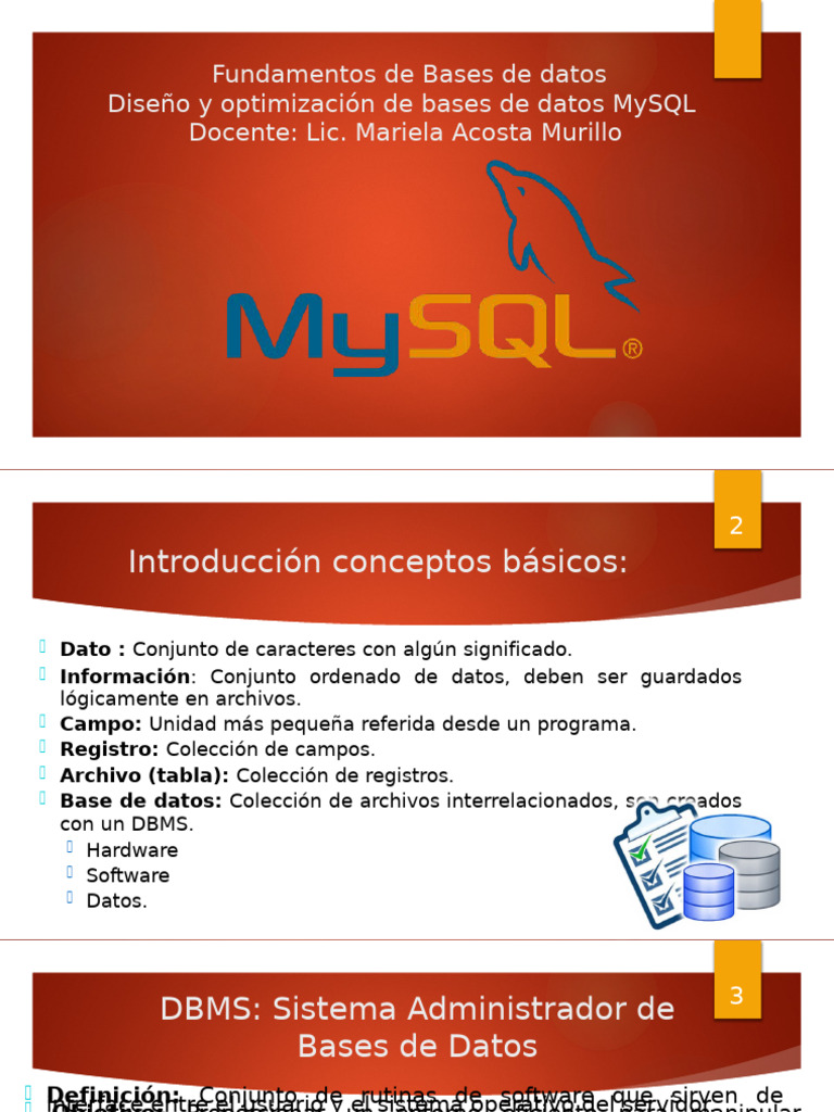 Clase 1-Bases de Datos-SQL Conceptos | PDF