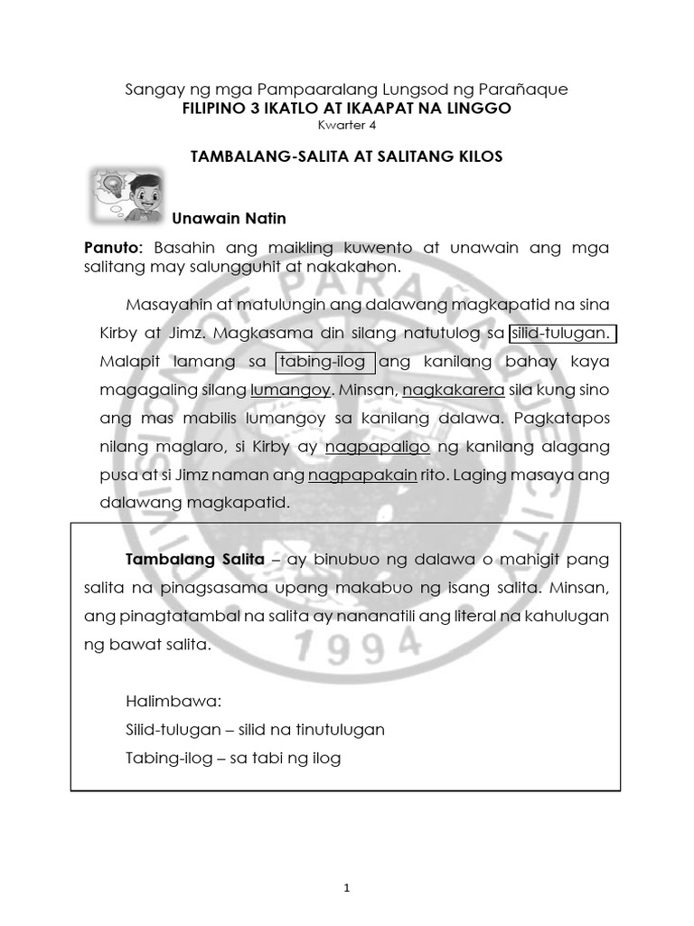 Q4 - Fil3 - Week 3-4 | PDF