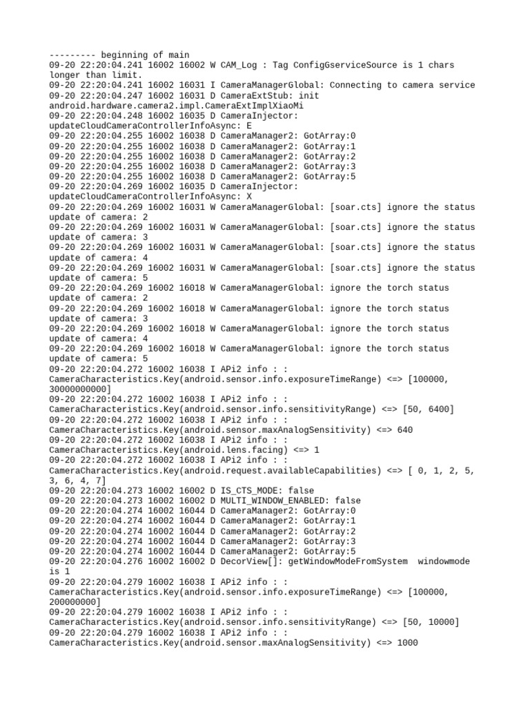 Log Cat 1726845604202 | PDF