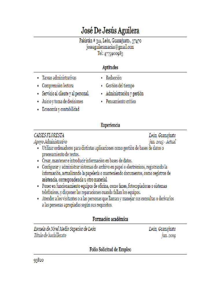 Jesus Aguilera cv | PDF