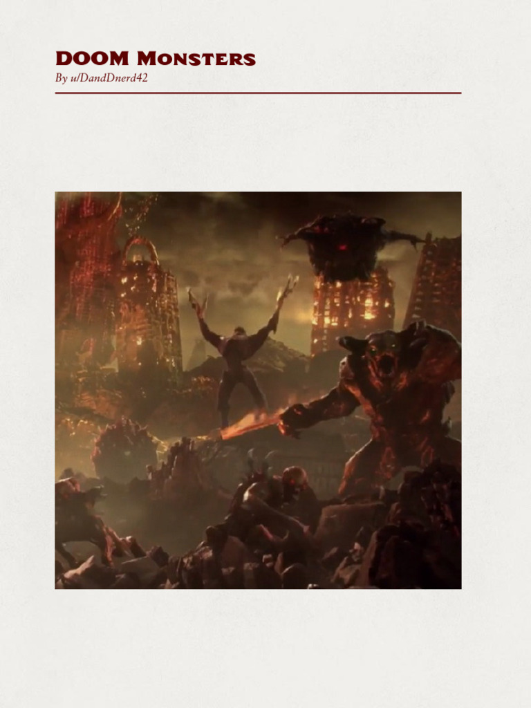 DOOM Monsters | PDF