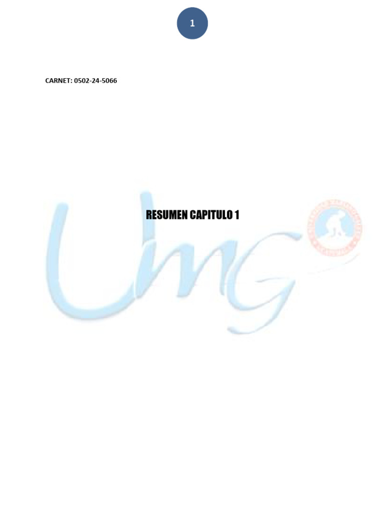 annotated-RESUMEN CAPITULO 1 RESUMEN | PDF