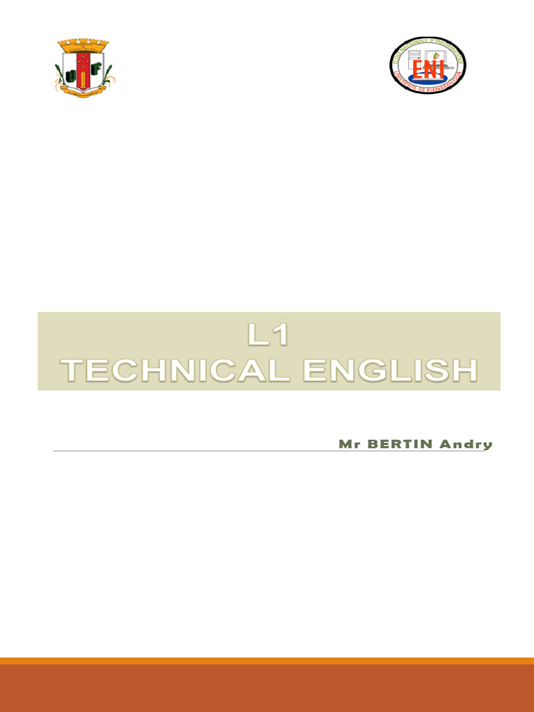 L1 Technical English1 | PDF