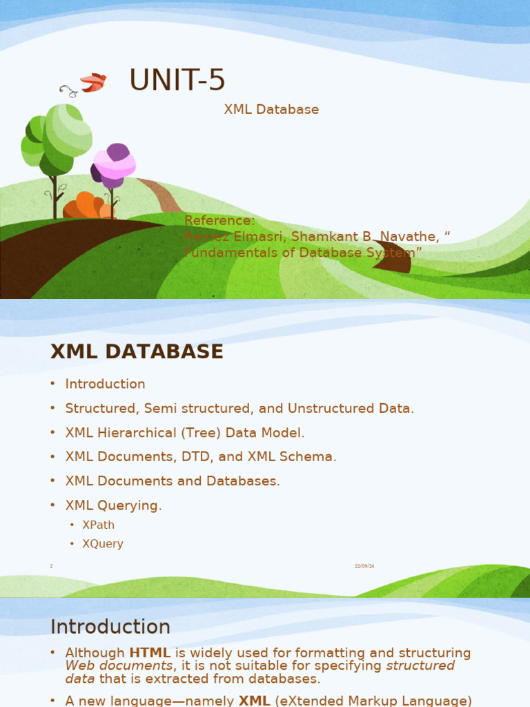 Unit-5 XML | PDF