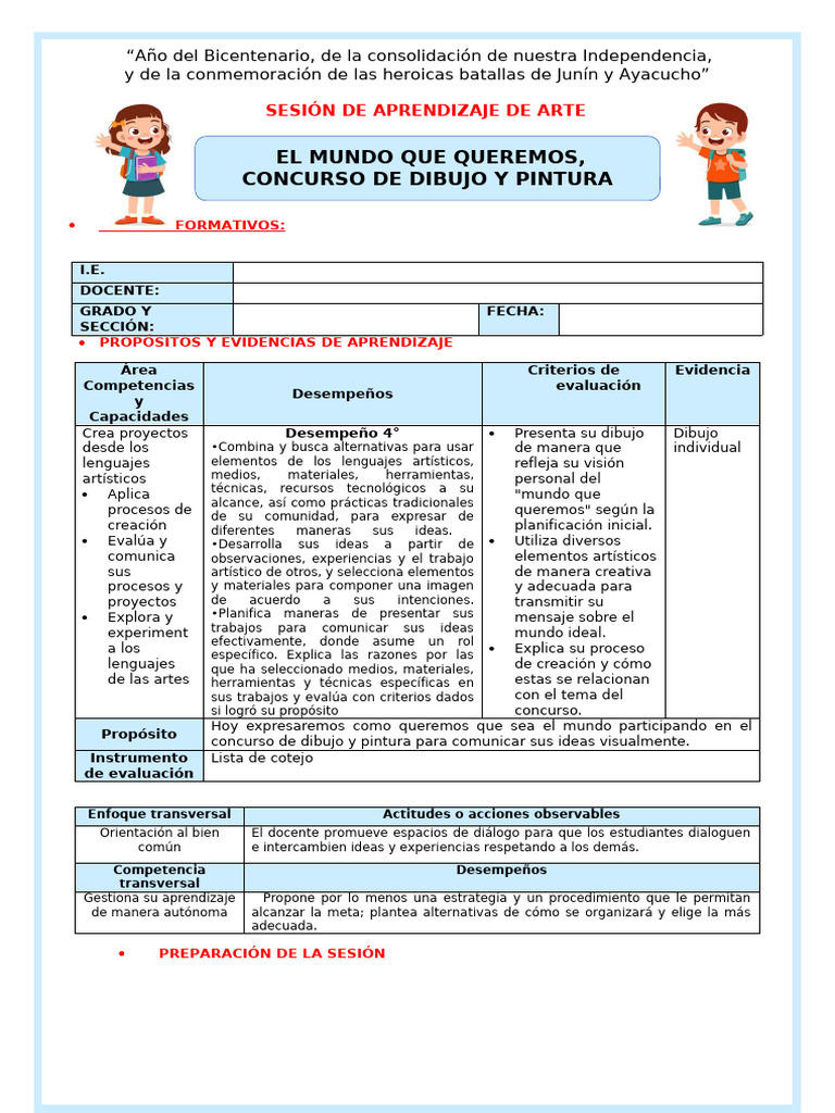 4° Ses Ayc Vier 27 El Mundo Que Queremos 933623393 Prof Yessenia | PDF