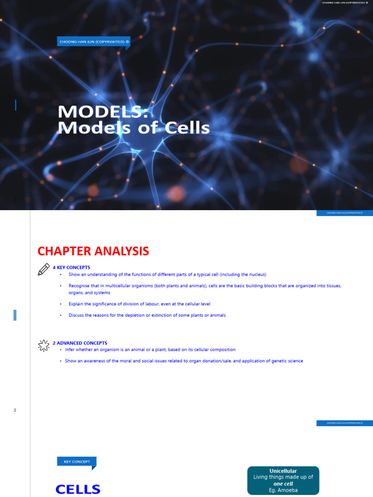 (SCI) Chapter 6 - Model of Cells | PDF