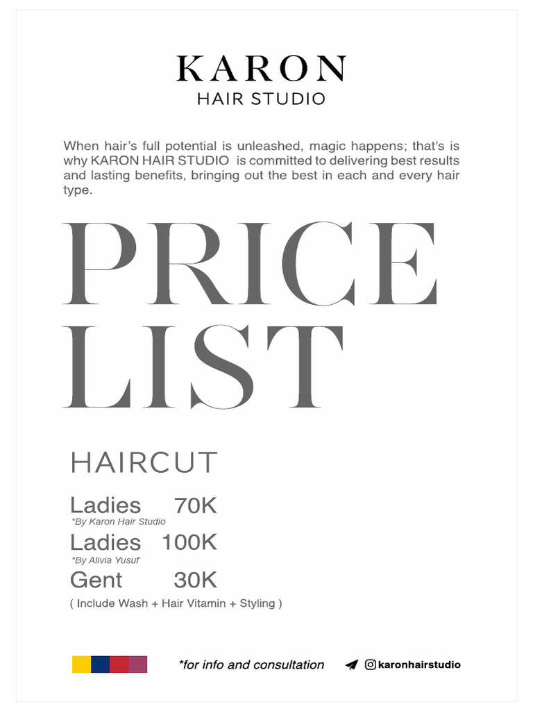 Price List Karon Hs 2024 | PDF