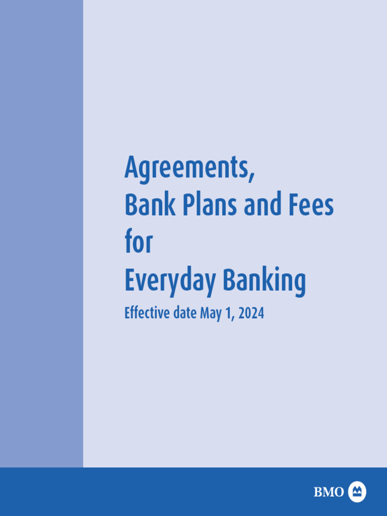 Agreements Bank Plans and Fees For Everyday Banking | PDF