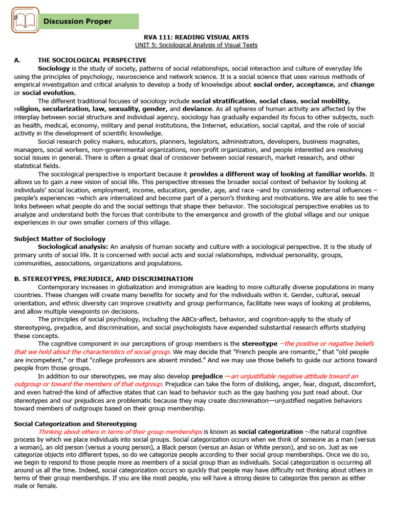 RVA-Hand-Out-5-Sociological-Analysis | PDF