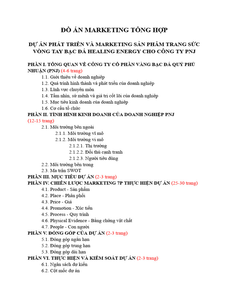 Đ Án Marketing T NG H P | PDF