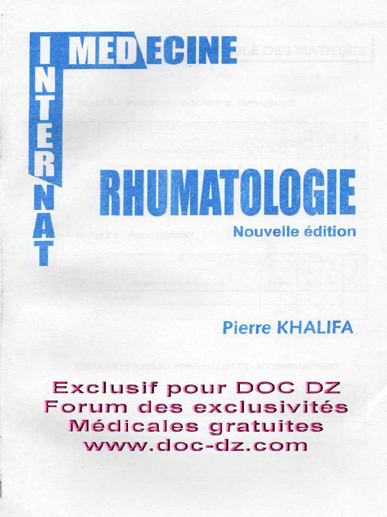 KB Rhumatologie | PDF