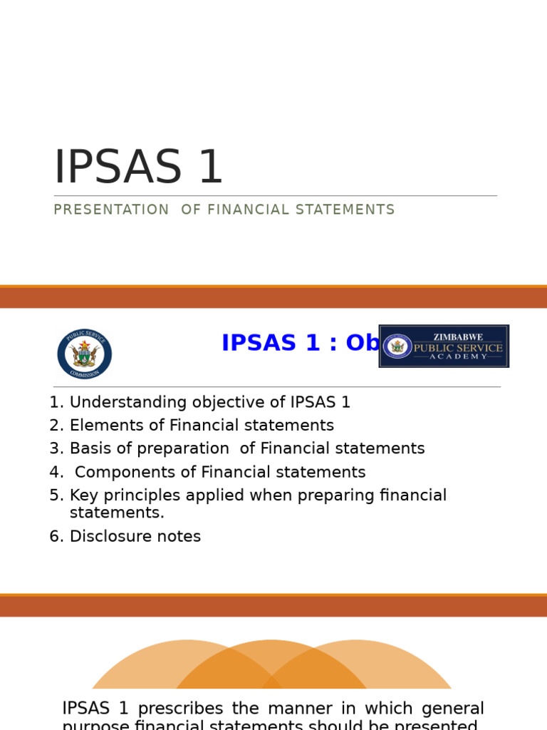 IPSAS 1 Presentaton of Financial Statements | PDF