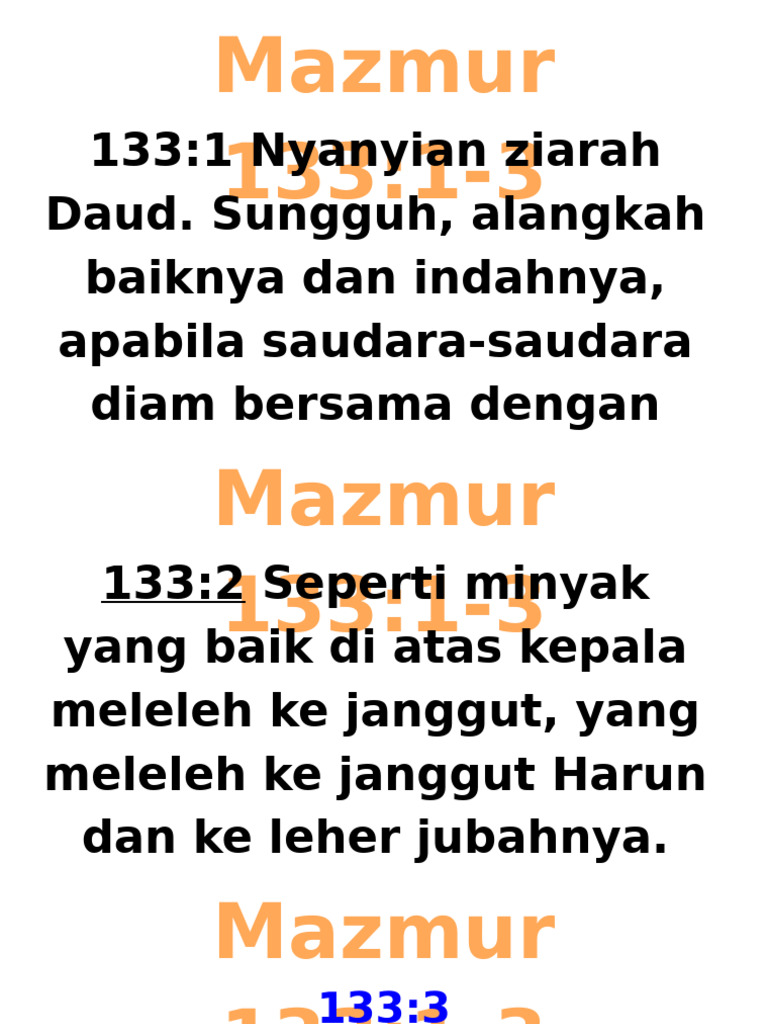 Mazmur 1331-3 | PDF