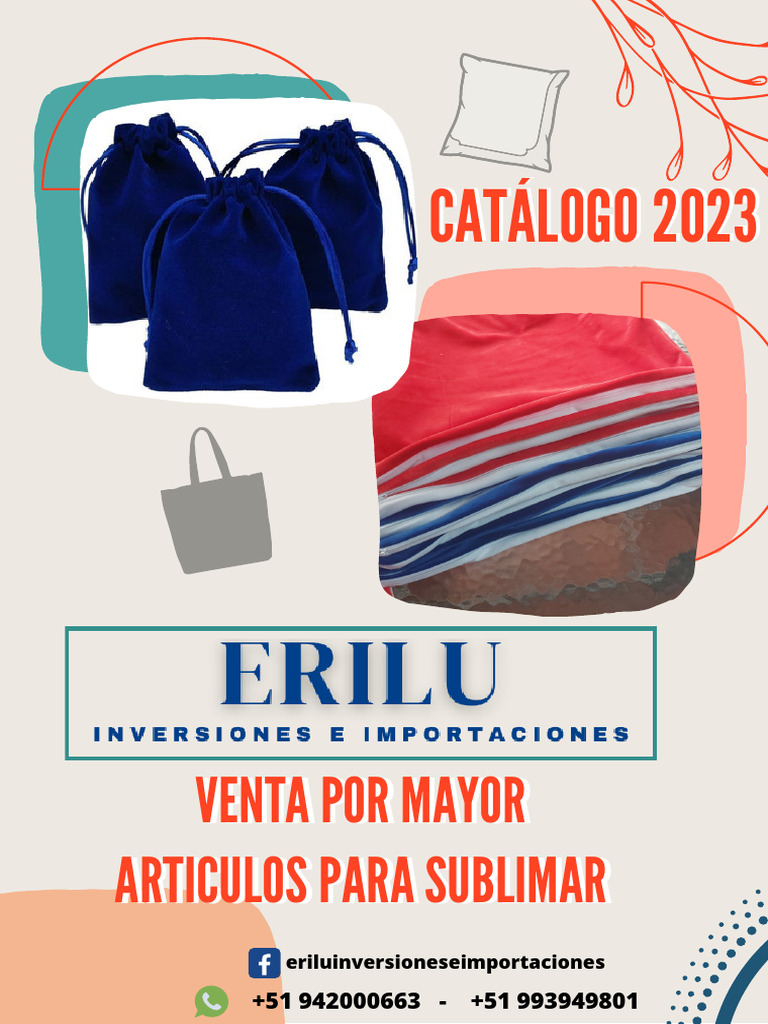 CATALOGO bolsas sublimables | PDF