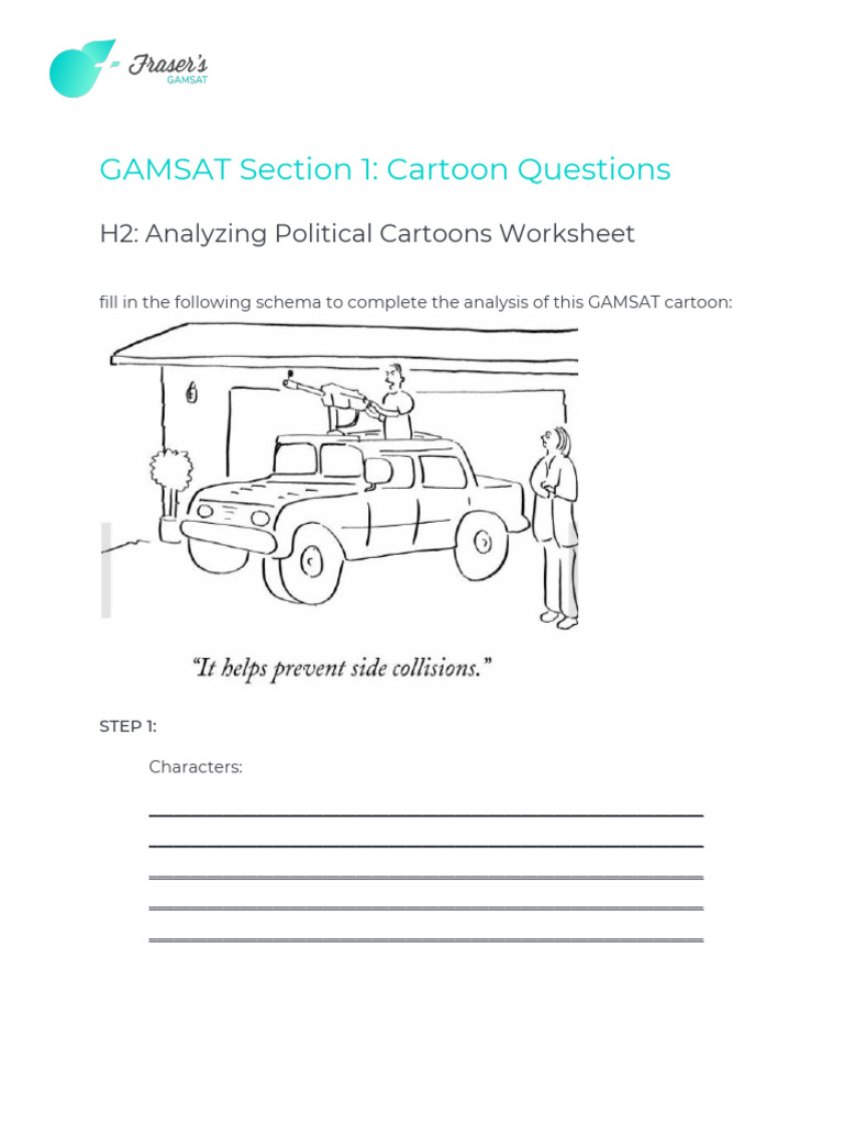 Cartoon Article Worksheet | PDF