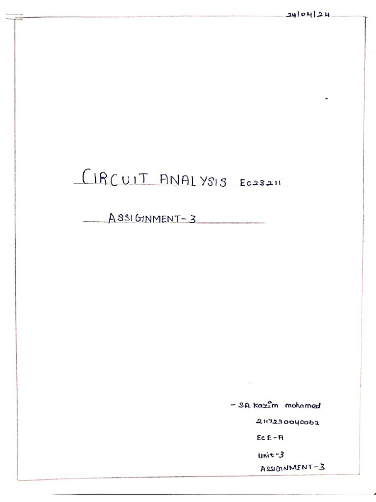 Ca Assignment 3 Pdf