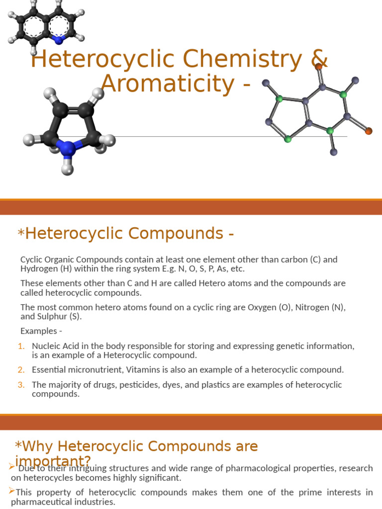 Heterocyclic Compounds | PDF