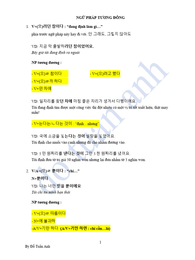 NG Pháp Tương Đ NG by Do Tuan Anh | PDF