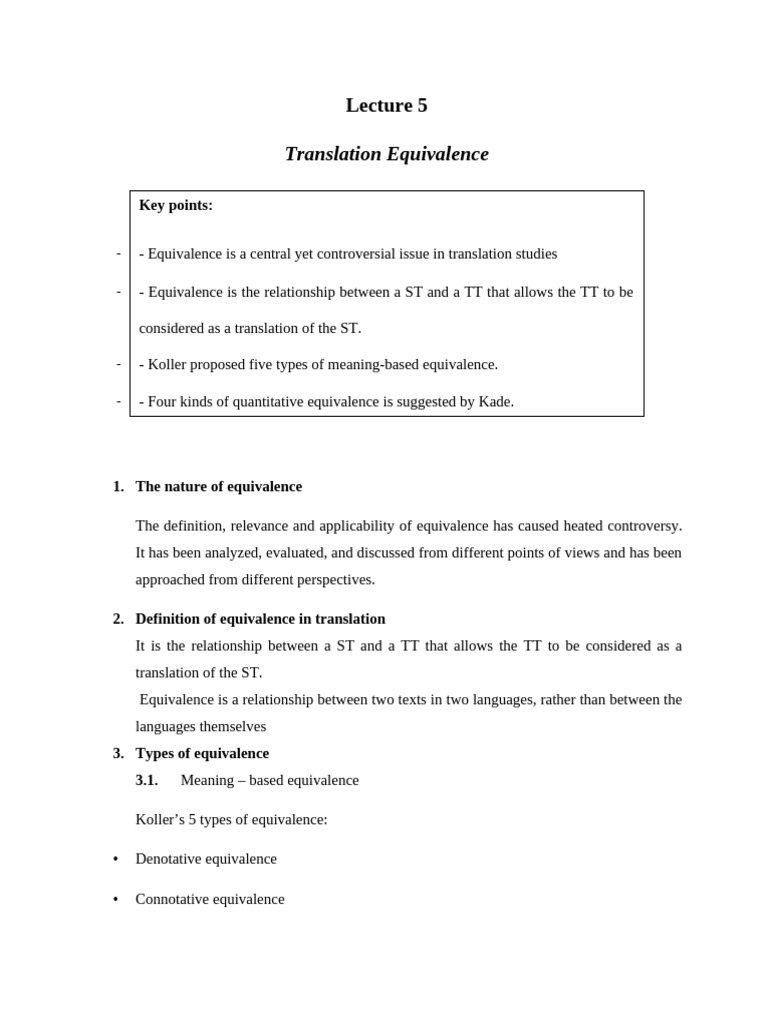 2.4. Equivalence | PDF