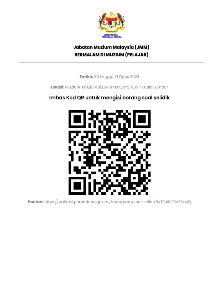 Document QR BDM Pelajar | PDF