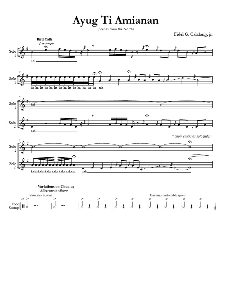 Ayug Ti Amianan Chua Ay-3-1 | PDF