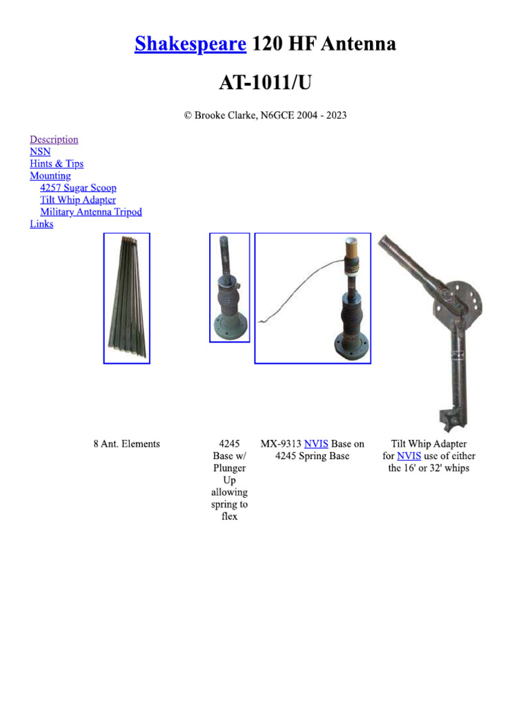 HF Antenna Parts | PDF