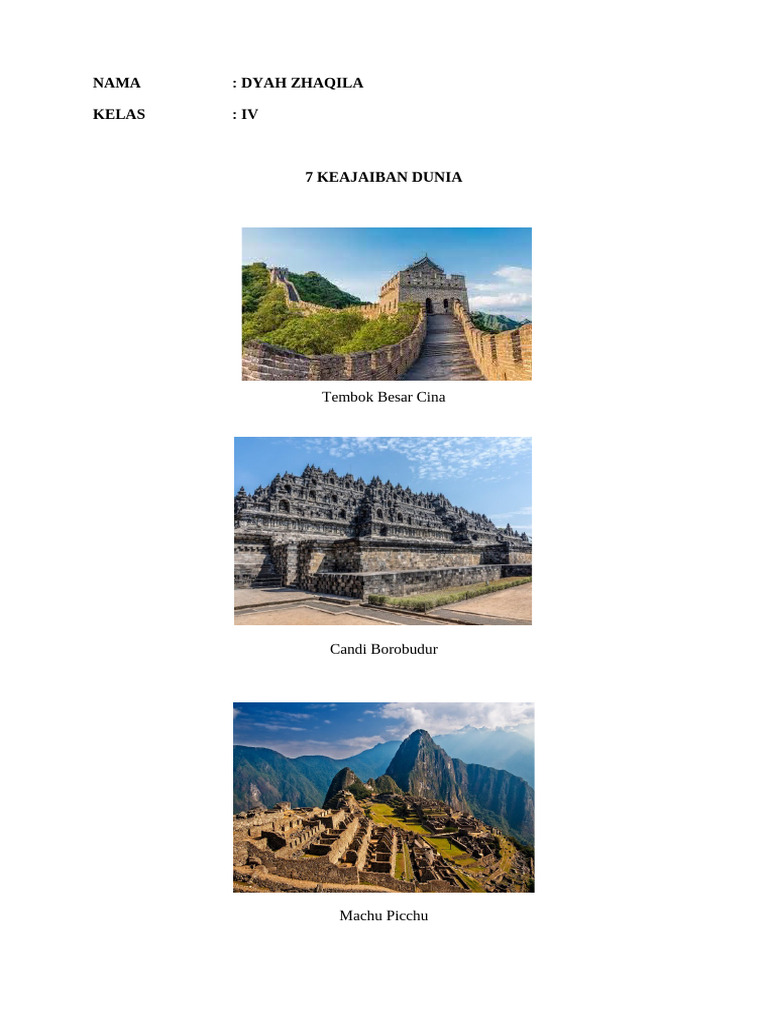 7 Keajaiban Dunia | PDF
