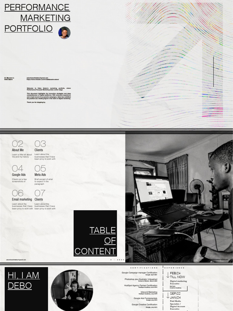 Digital Marketing Portfolio Adebowale Selere | PDF | Search Engine Optimization | Business