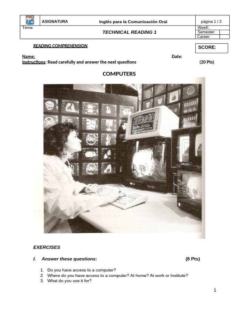 Simple Present - Microcomputer systems | PDF