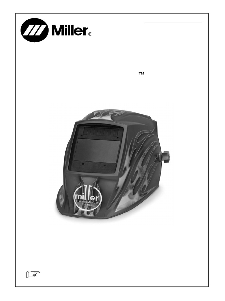 Miller Auto-Darkening Welding Helmet Instruction Manual | PDF | Welding ...