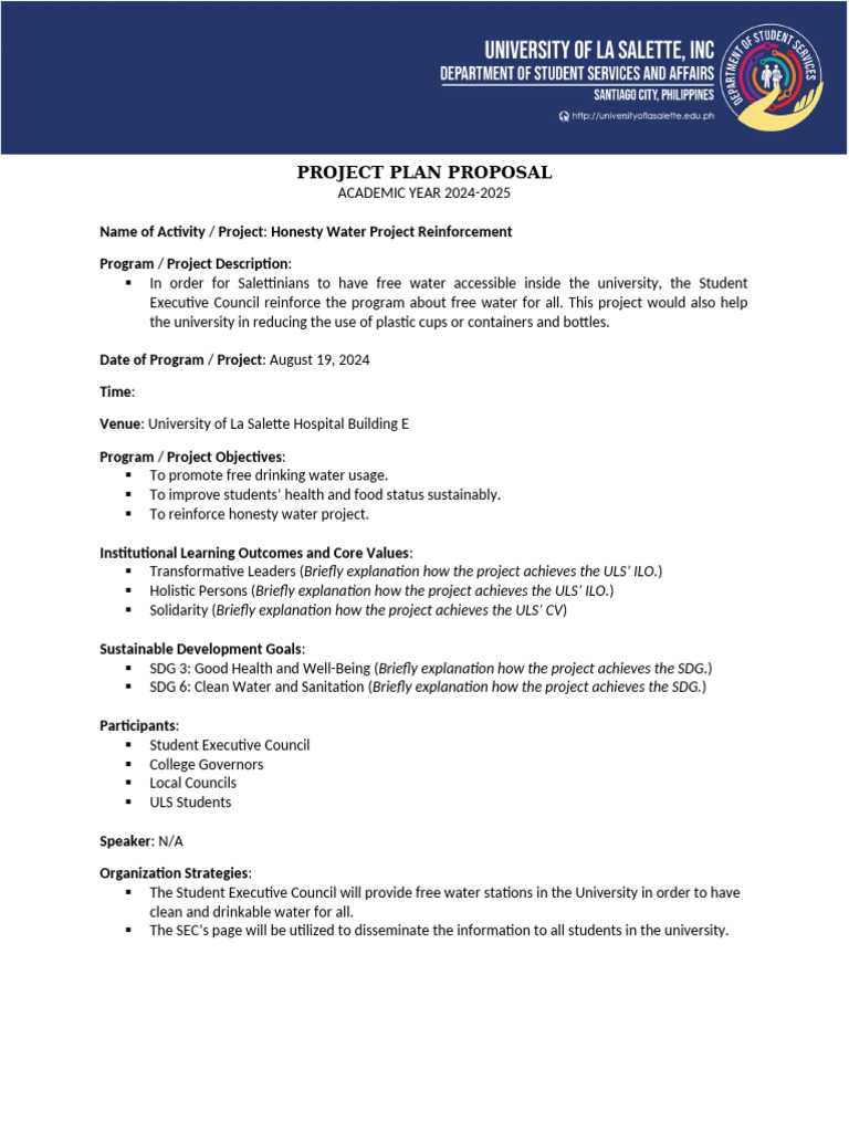 Project-Plan-Proposal | PDF