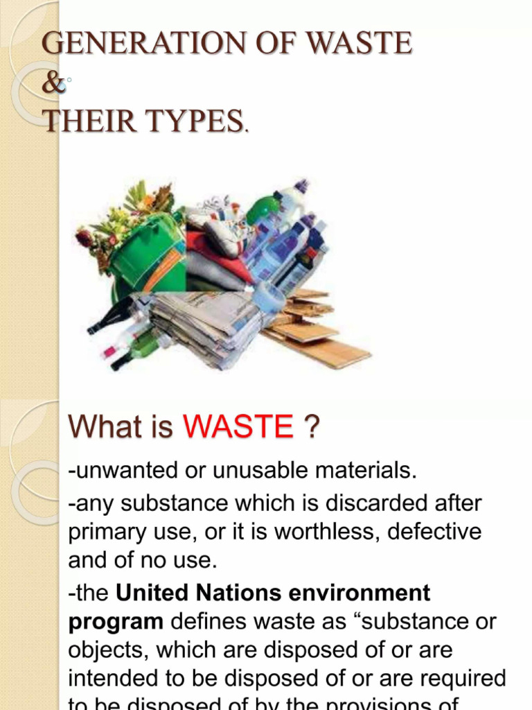 Day 12 Generation of Waste | PDF