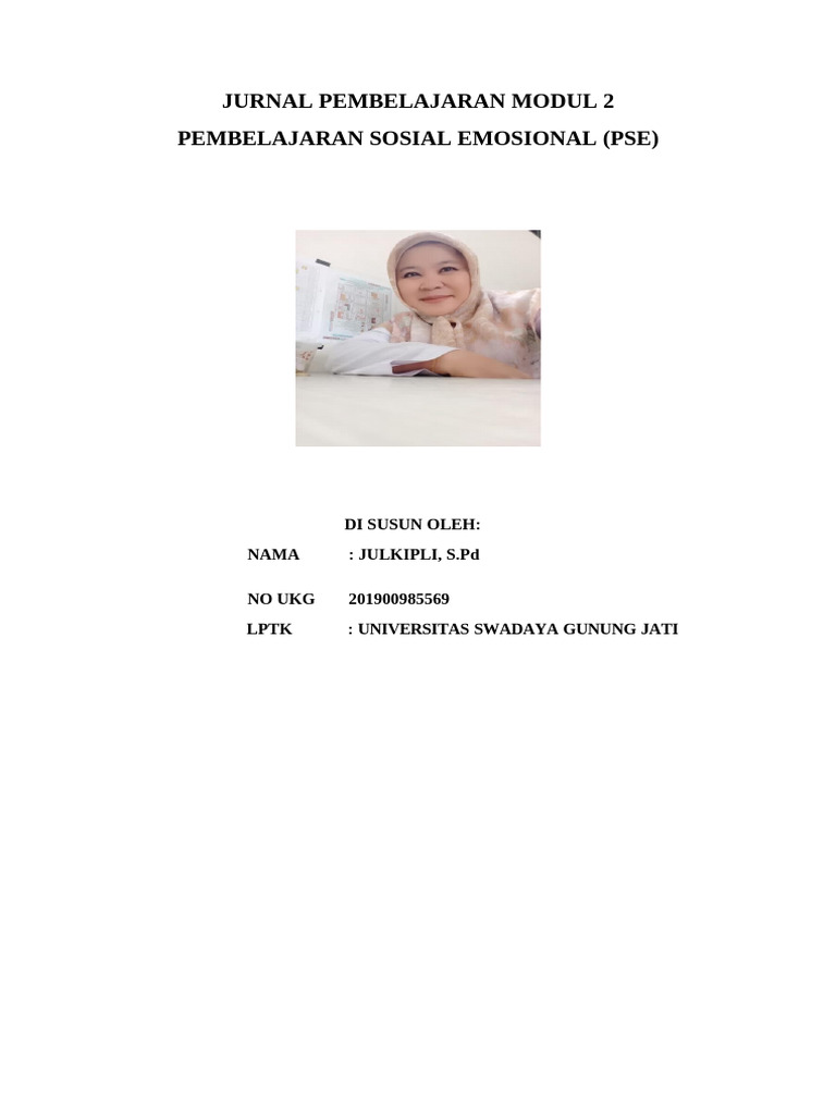 JURNAL PEMBELAJARAN MODUL 2 PSE | PDF