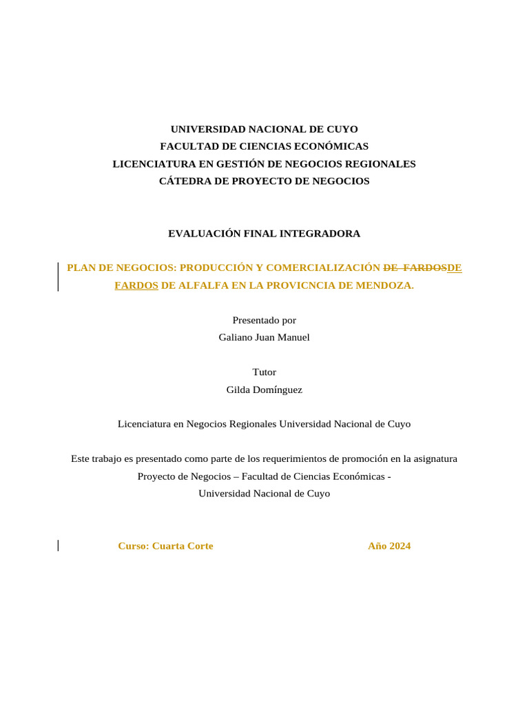 Tesis Final Juan Galeano LNR 2024 | PDF