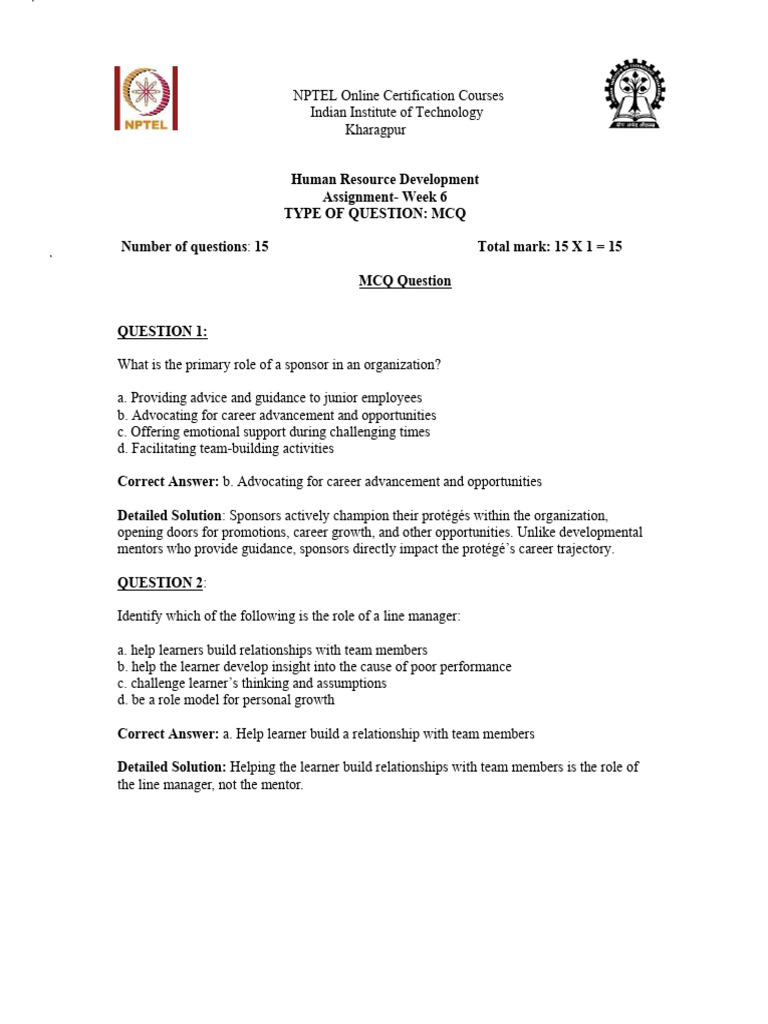 Assignment 6 HRD | PDF